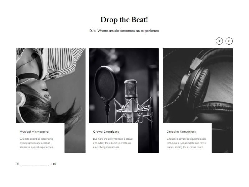 Content Carousel with a Remote Counter - Make your business better ...